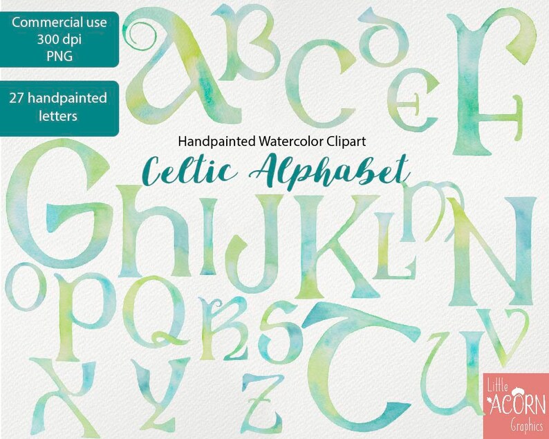 Watercolor Clipart St Patricks Day, Commercial Use Handpainted ...