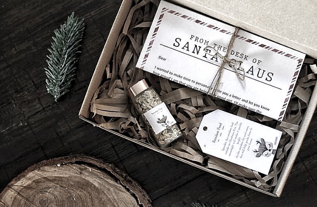 Reindeer Food and Personalised Letter From Santa - Etsy