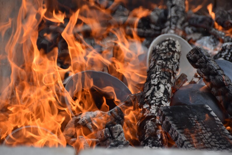 Ceramic Pit Fired Vase / Decorative Vase / Primitive Firings / | Etsy