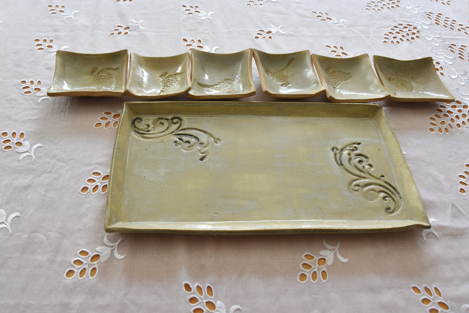 Ceramic Seder Plate, Passover Plate, Passover Gift, Handmade Ceramic ...