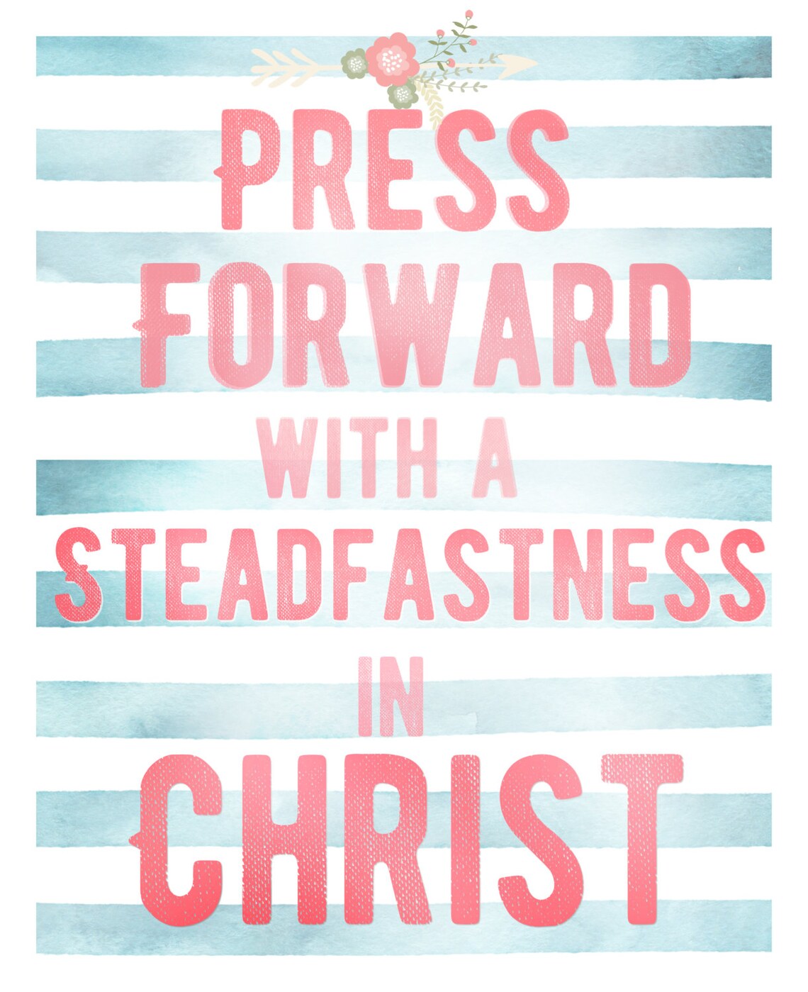 Lds Young Women 2016 Mutual Theme Press Forward With A Etsy