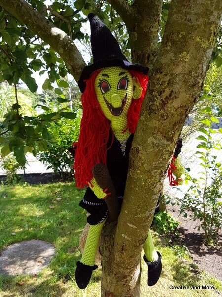 Crochet Pattern "large Halloween Witch With Broom" (80 Cm) - DE/ENG - Etsy