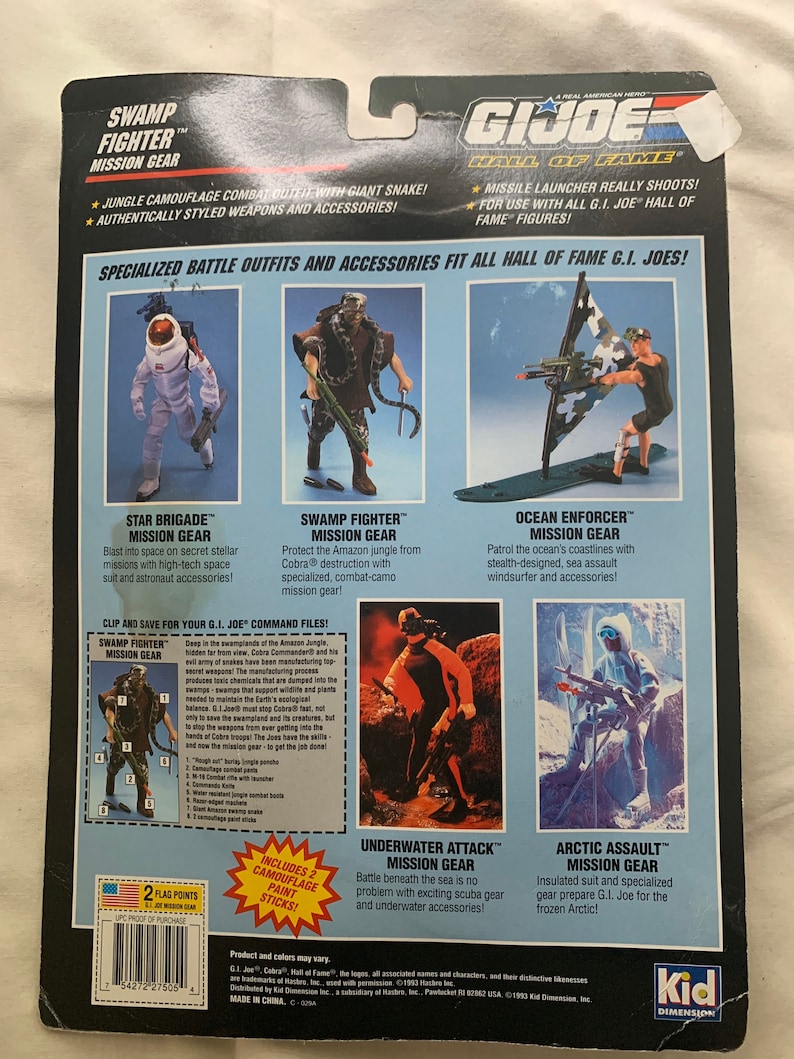 G.I. Joe Hall of Fame Swamp Fighter Mission Gear - Etsy