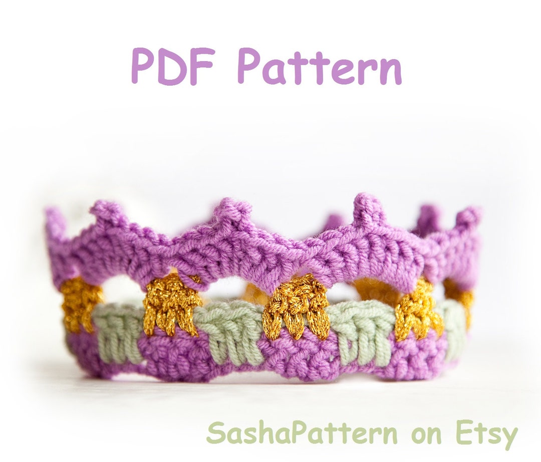 CROCHET Baby Multi-colored CROWN - PROMO Price Pattern - Etsy