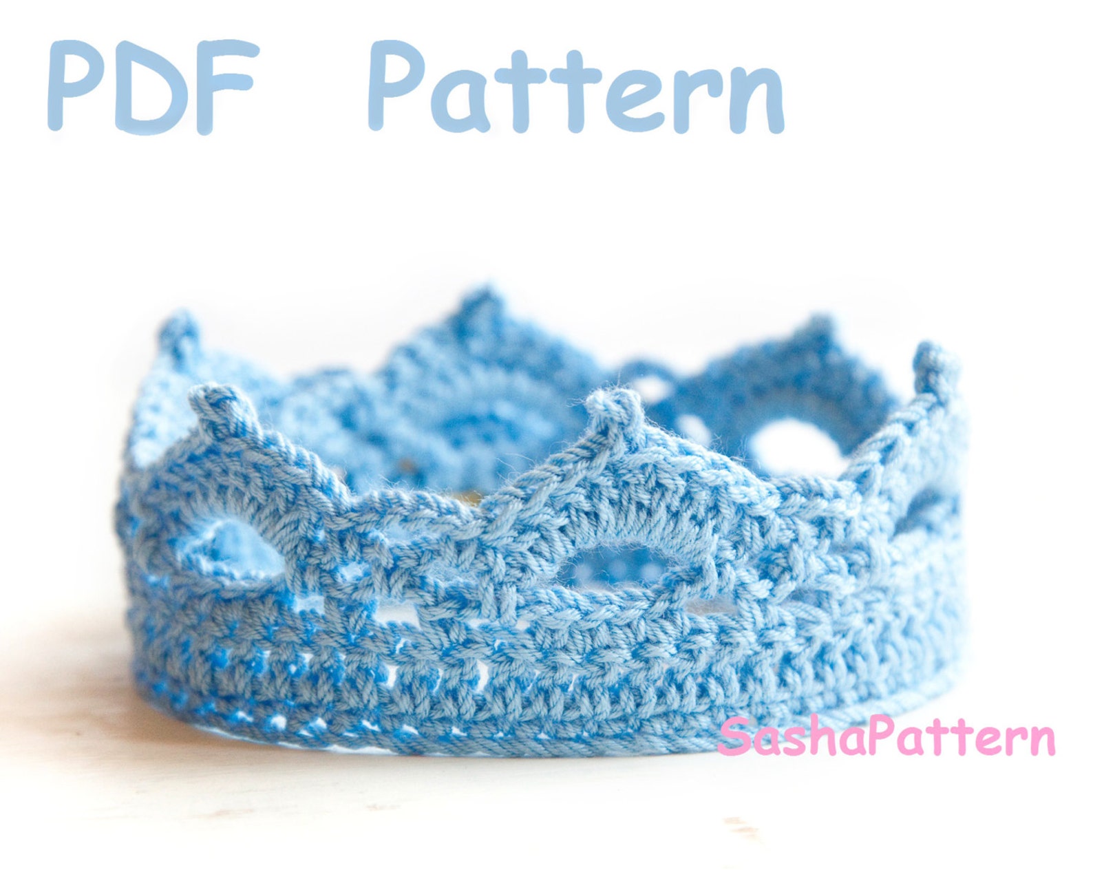 4 Crochet Baby Crowns Patterns Set1 PROMO Price - Etsy