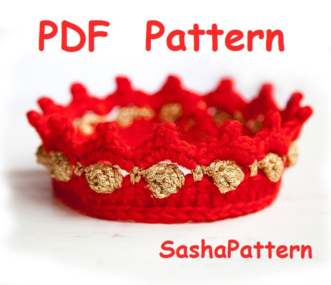 Crochet Princess Crown Pattern Easy Level Crochet Baby | Etsy