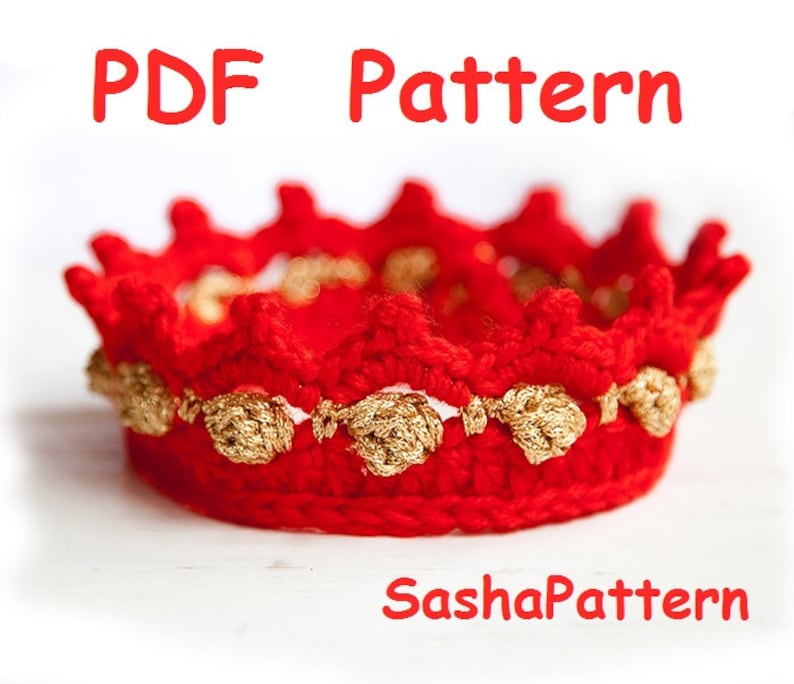 Crochet Princess Crown Pattern Easy Level Crochet Baby | Etsy