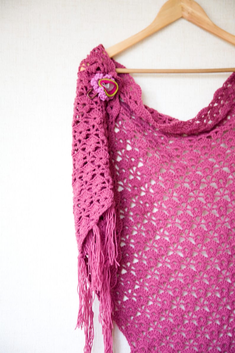 Shell Lace Crochet Shawl Pattern - Etsy