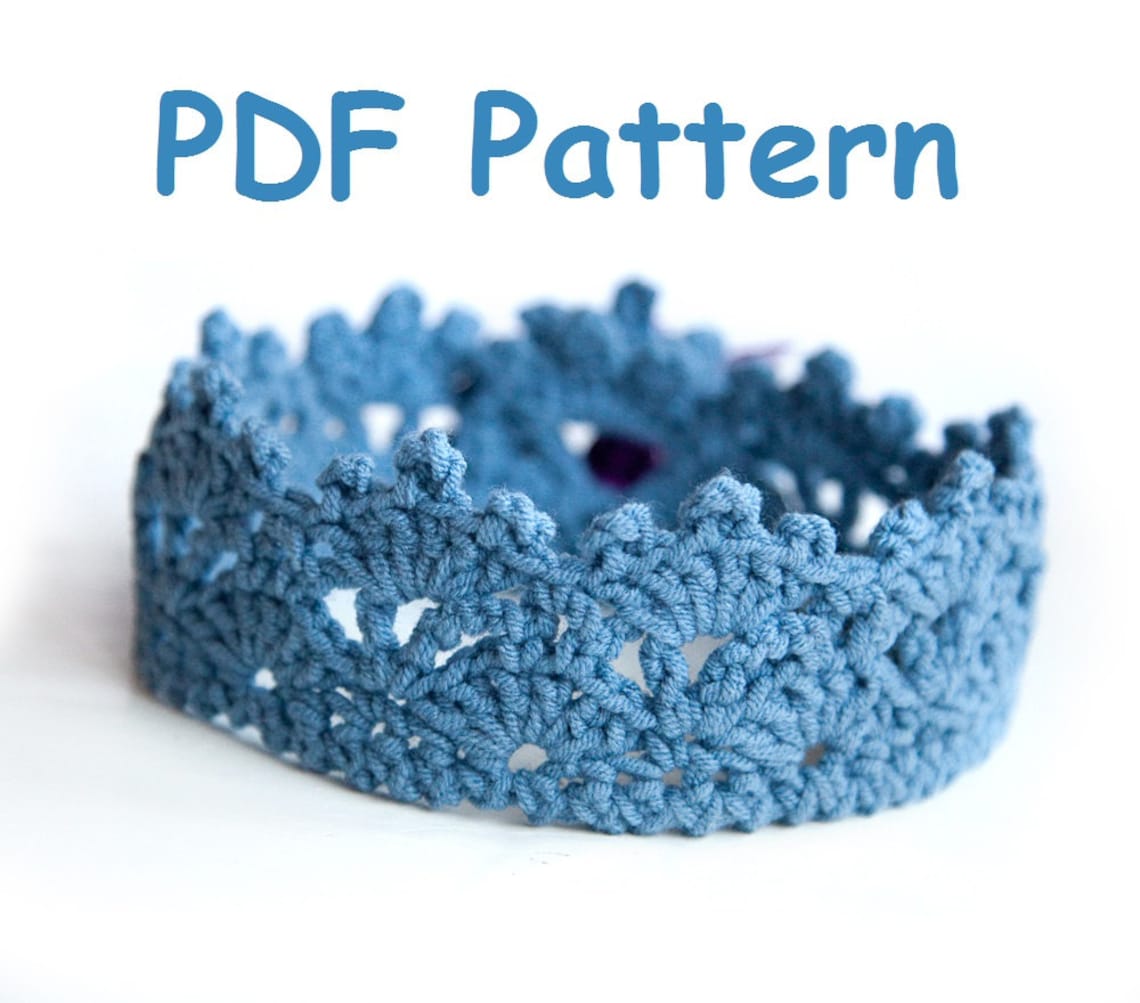 Crochet Baby Crown Pattern Tiara Easy Level Crochet - Etsy