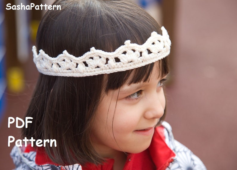 Crochet Princess Crown Pattern: Baby Flower Stitch (PDF Pattern) - Etsy