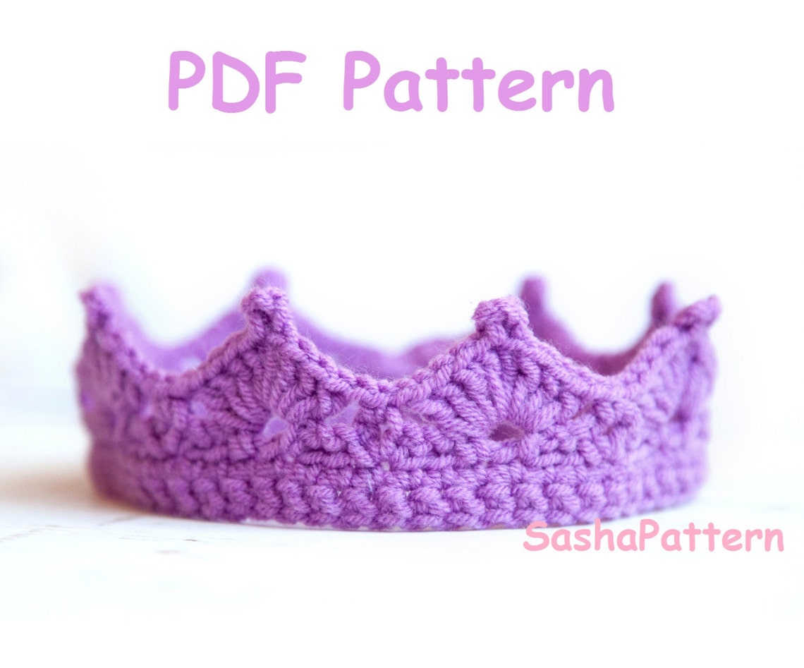 Crochet Baby Crown Pattern Promo Price Pattern Easy Level - Etsy