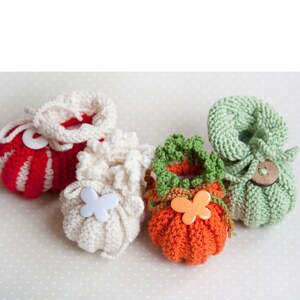 Pumpkin Baby Booties Knitting Pattern: Halloween Crochet Trim (PDF ...