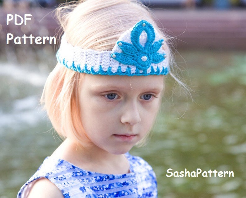Crochet Baby Crown Pattern FROZEN Elsa Snow Queen 2 - Etsy