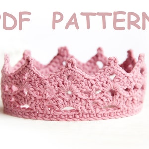 4 Crochet Baby Crowns Patterns Set1 PROMO Price - Etsy