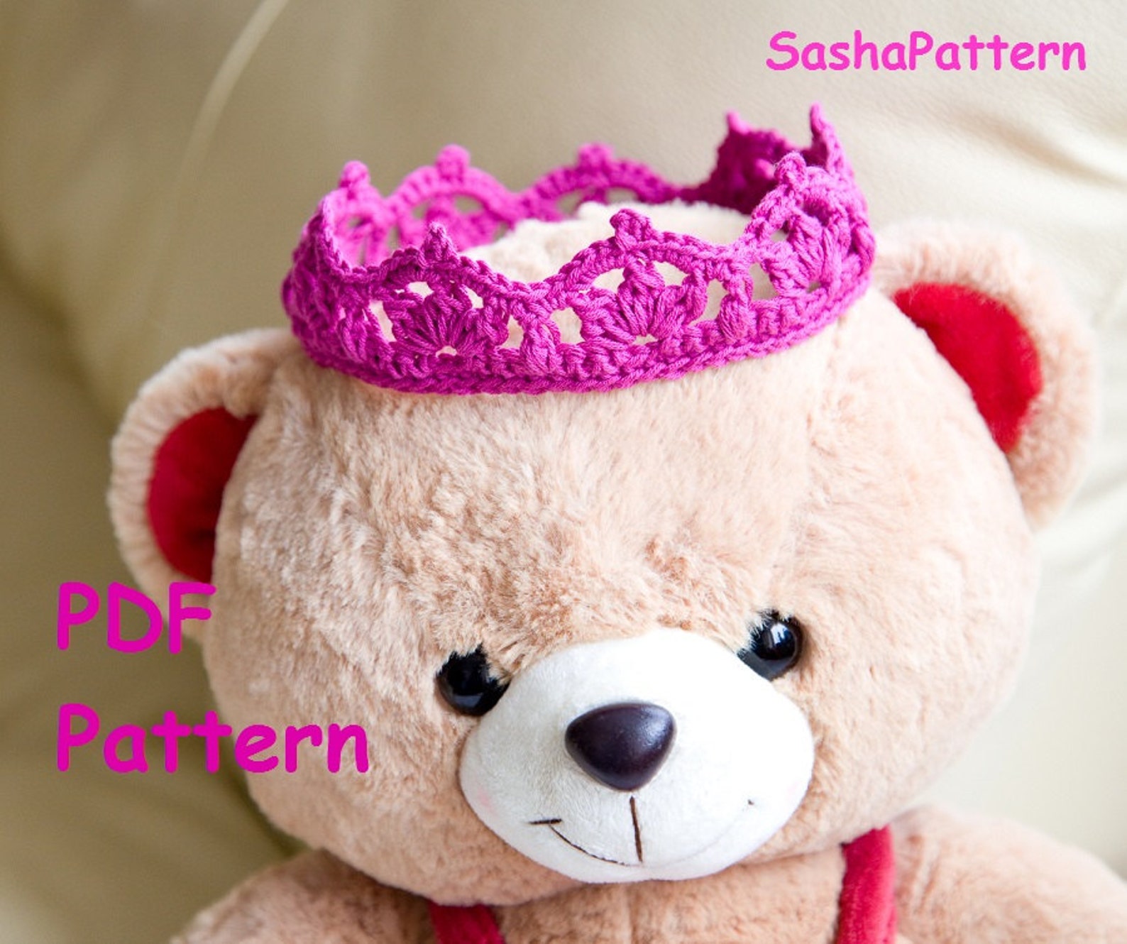 Crochet Princess Crown Pattern: Baby Flower Stitch (PDF Pattern) - Etsy