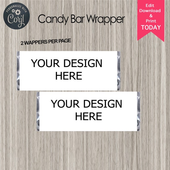 Candy Bar Wrapper - Music Theme - Edit Today, Print It Today| Social ...