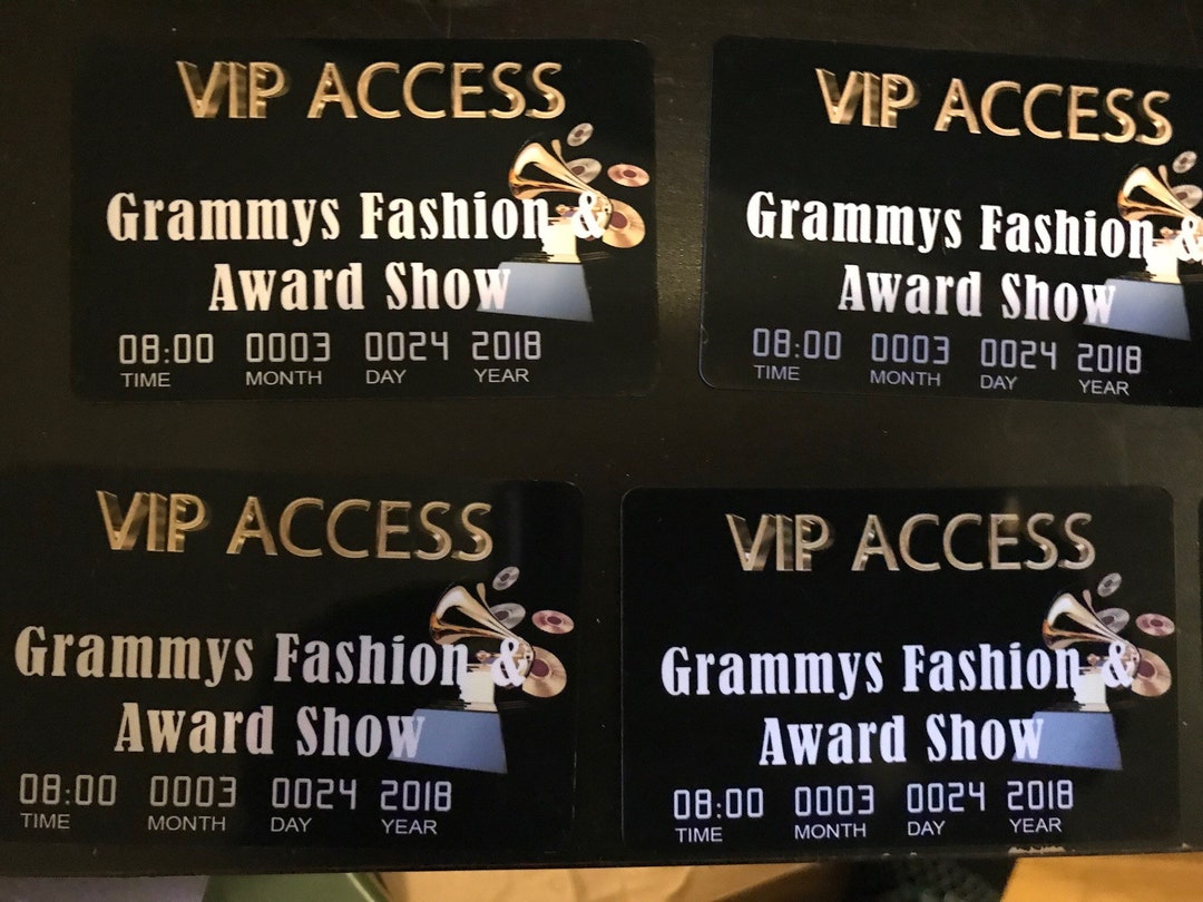 VIP Entry PVC Cards - Baby Shower/birthday/wedding - Etsy