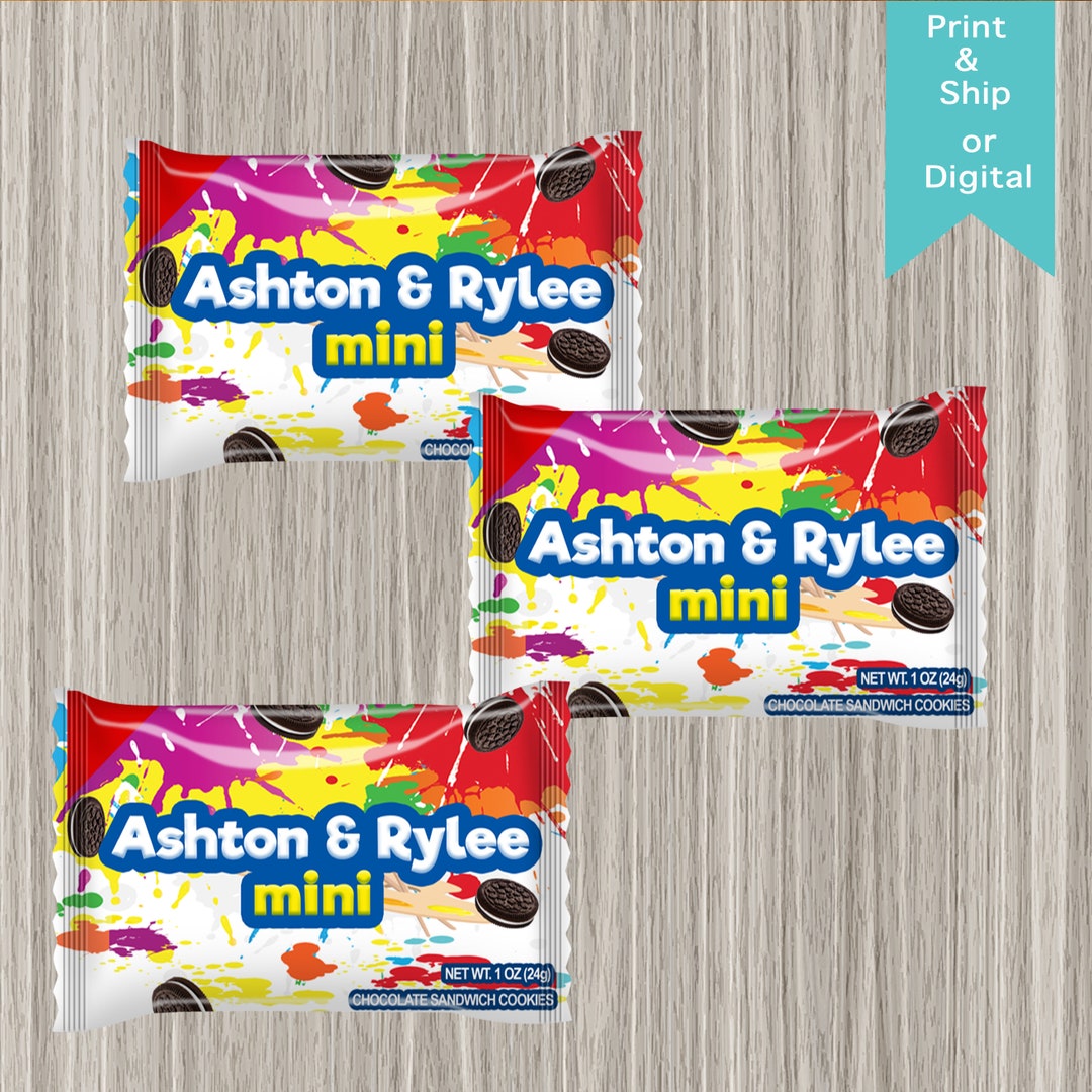 Paint Splash Snacks / Cookie Snacks /candy Buffet Bags/ Favor Bags ...