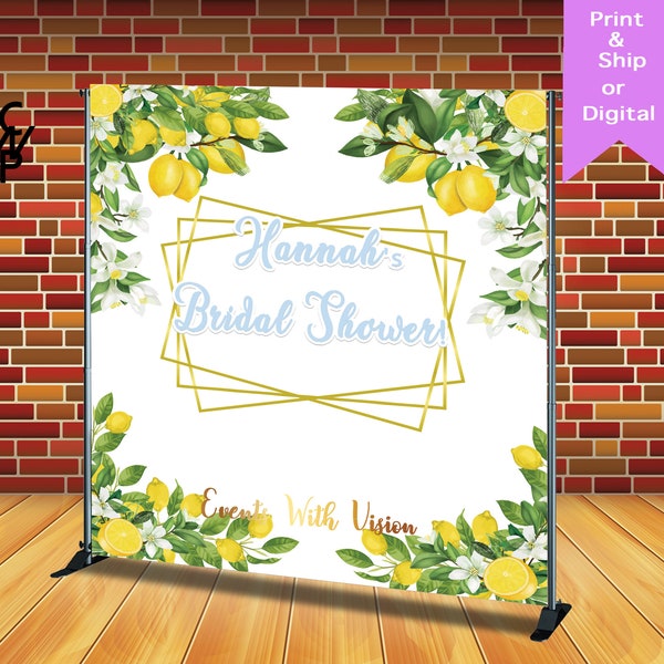 Lemon Backdrop - Etsy