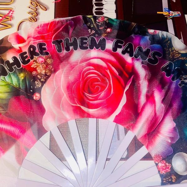 Large Sublimation Blank Fans - Etsy