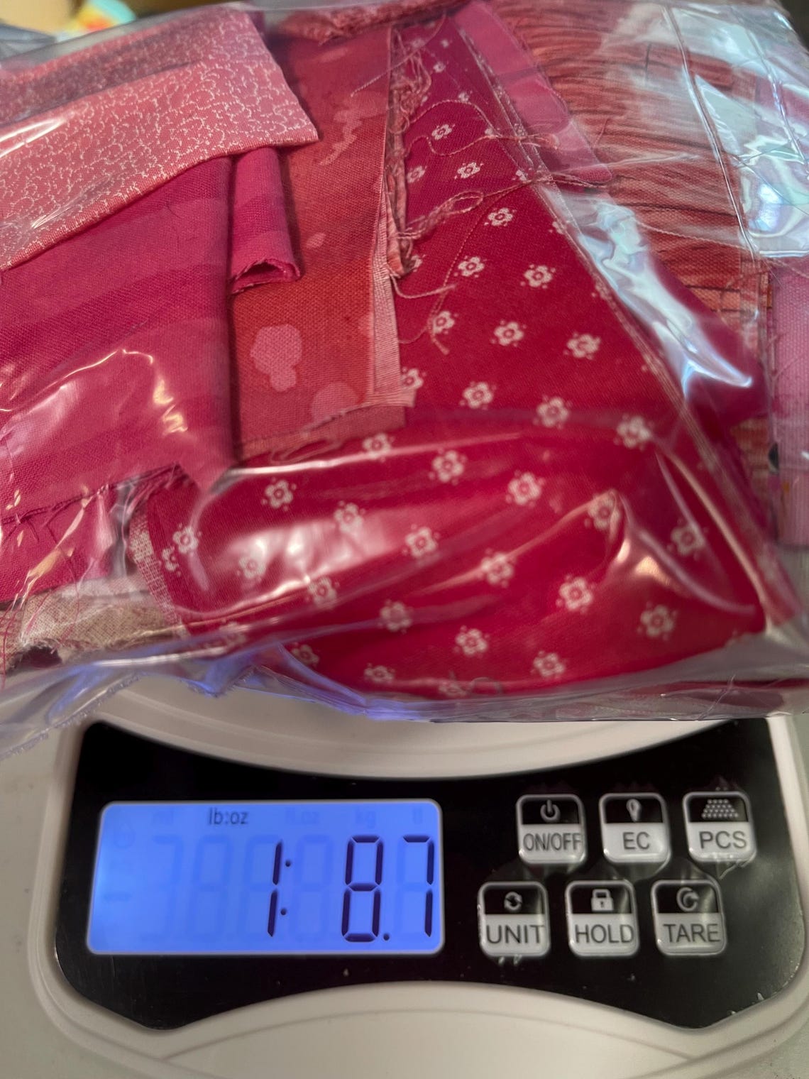 Scrap Bag Pink Prints Fabric 1.8 LBS Assorted Sizes 3 Yards + - Etsy