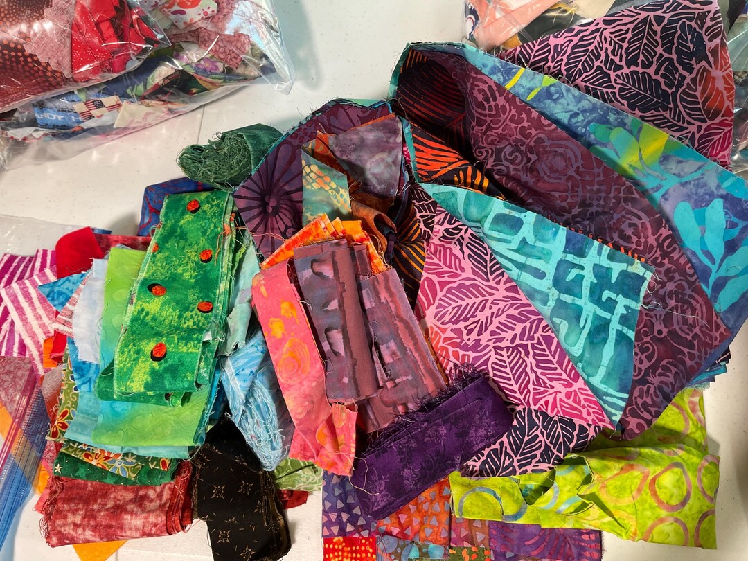 Batik Scrap Bag 1.6 LBS Assorted Sizes 3 Yards + - Etsy