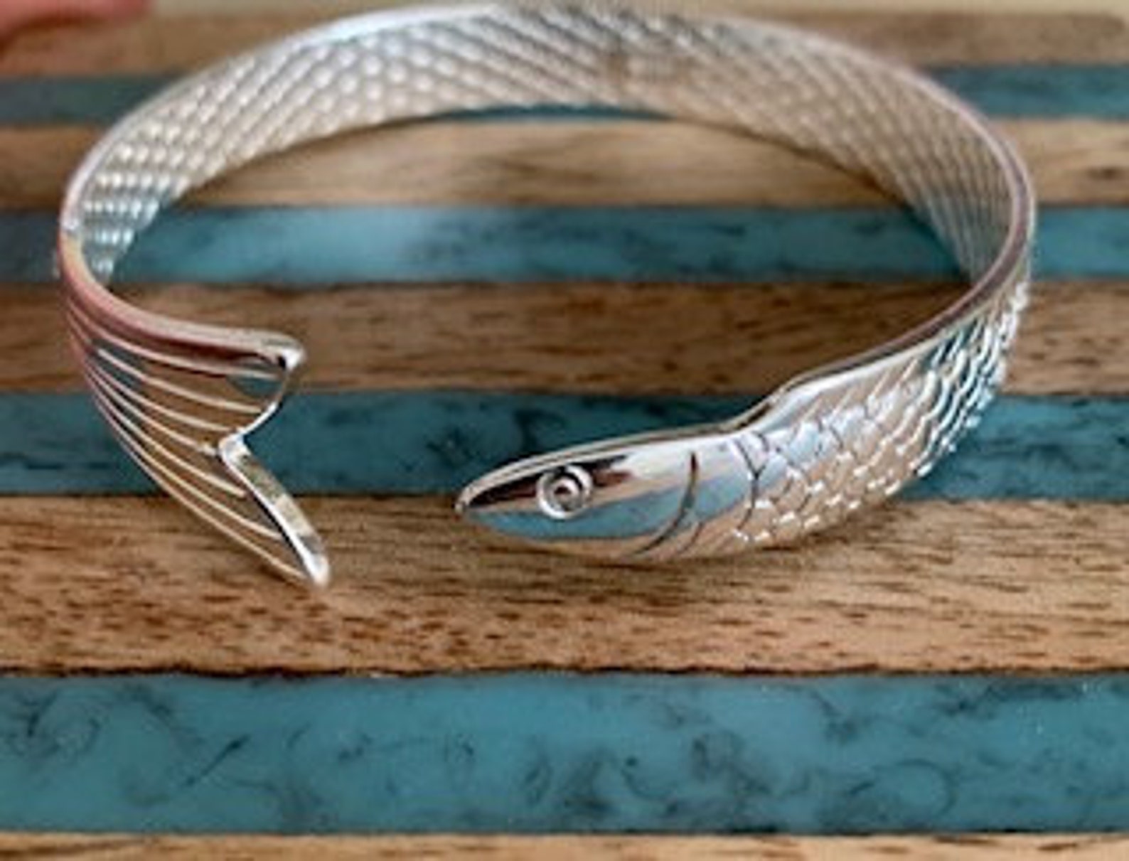 Cape Cod Style Fish Cuff Bracelet - Etsy