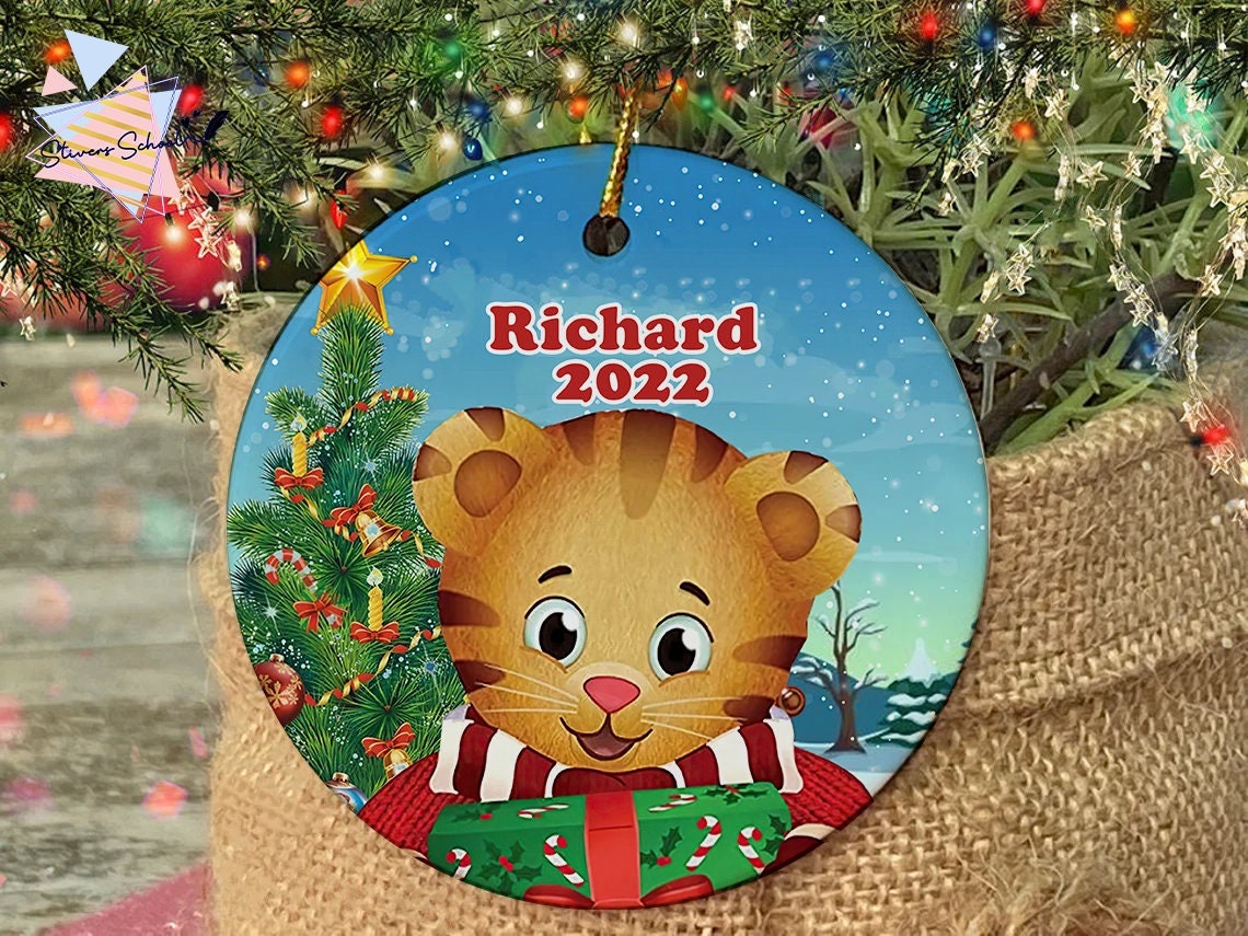 Personalized Daniel Tiger Ornament, Daniel Tiger Christmas Ornament ...