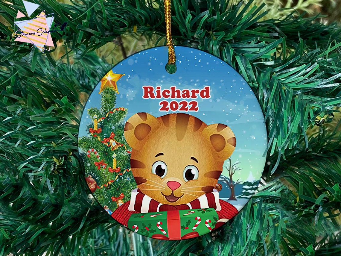 Personalized Daniel Tiger Ornament, Daniel Tiger Christmas Ornament ...