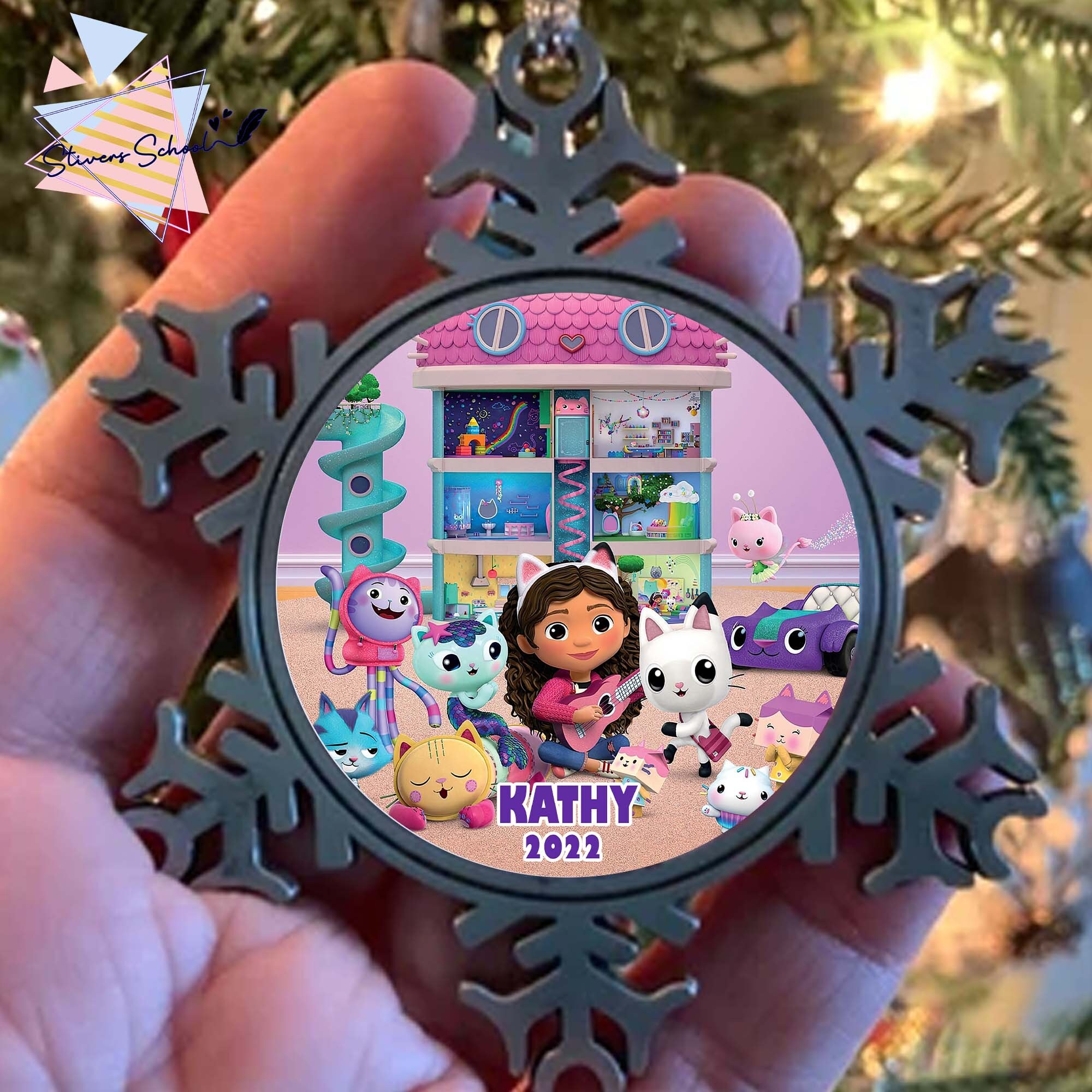Personalized Gabby Gabby Ornament, Gabby's Dollhouse Ornament Designed ...