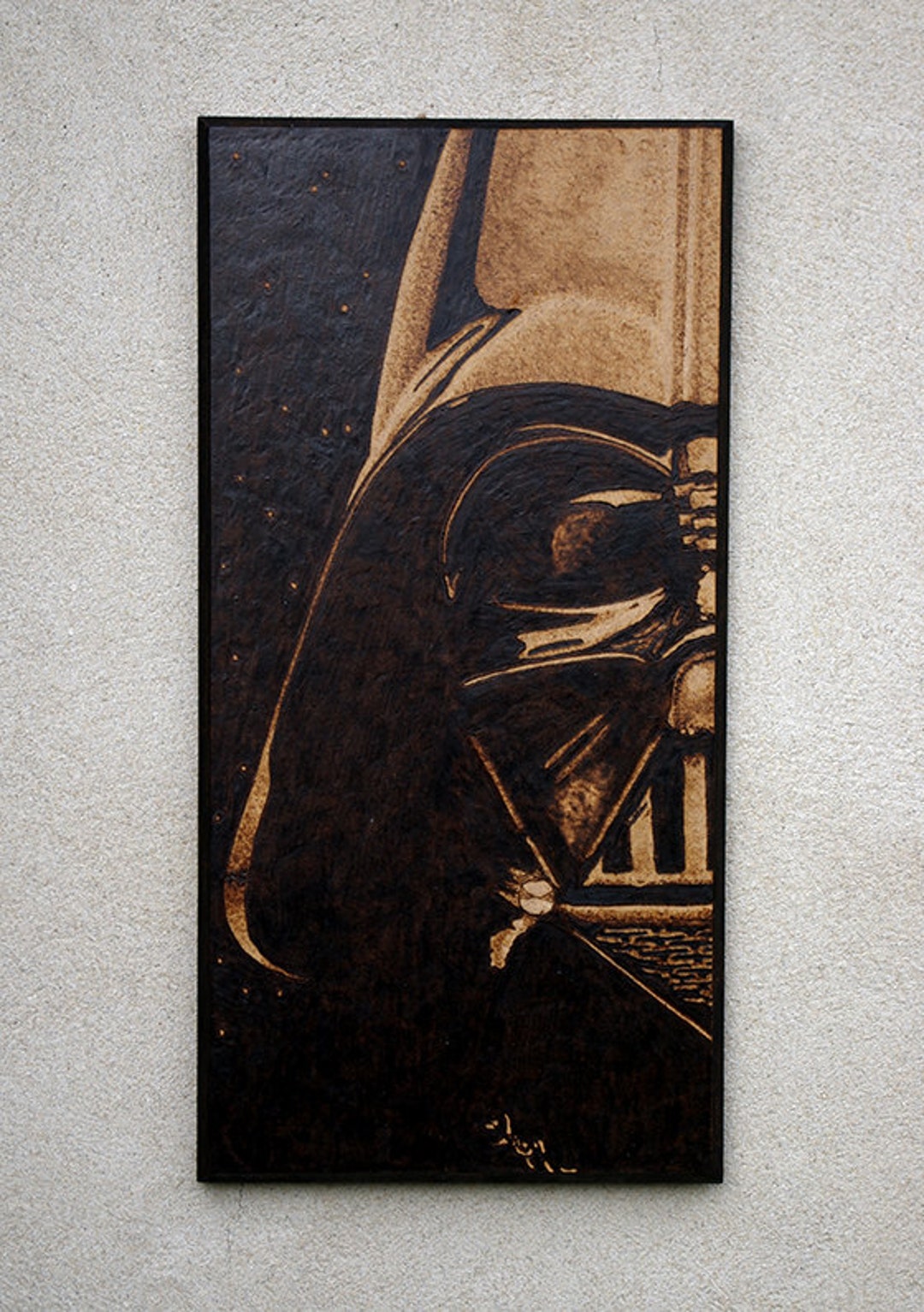 Star Wars Inspired Darth Vader Pyrography Art - Etsy