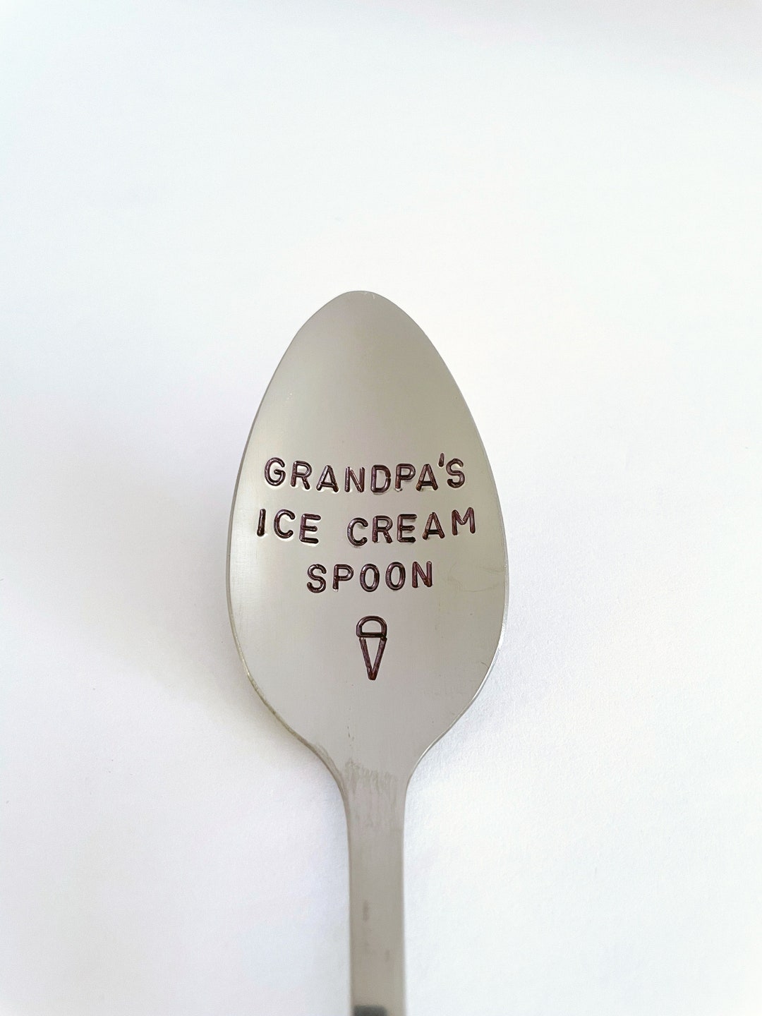 Grandpa's Ice Cream Spoon-or YOUR Name-grandpa/dad Birthday Gift-best ...