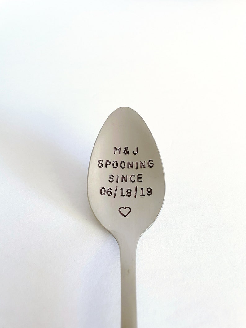 Spooning Since-your Initials and Date-anniversary-boyfriend - Etsy