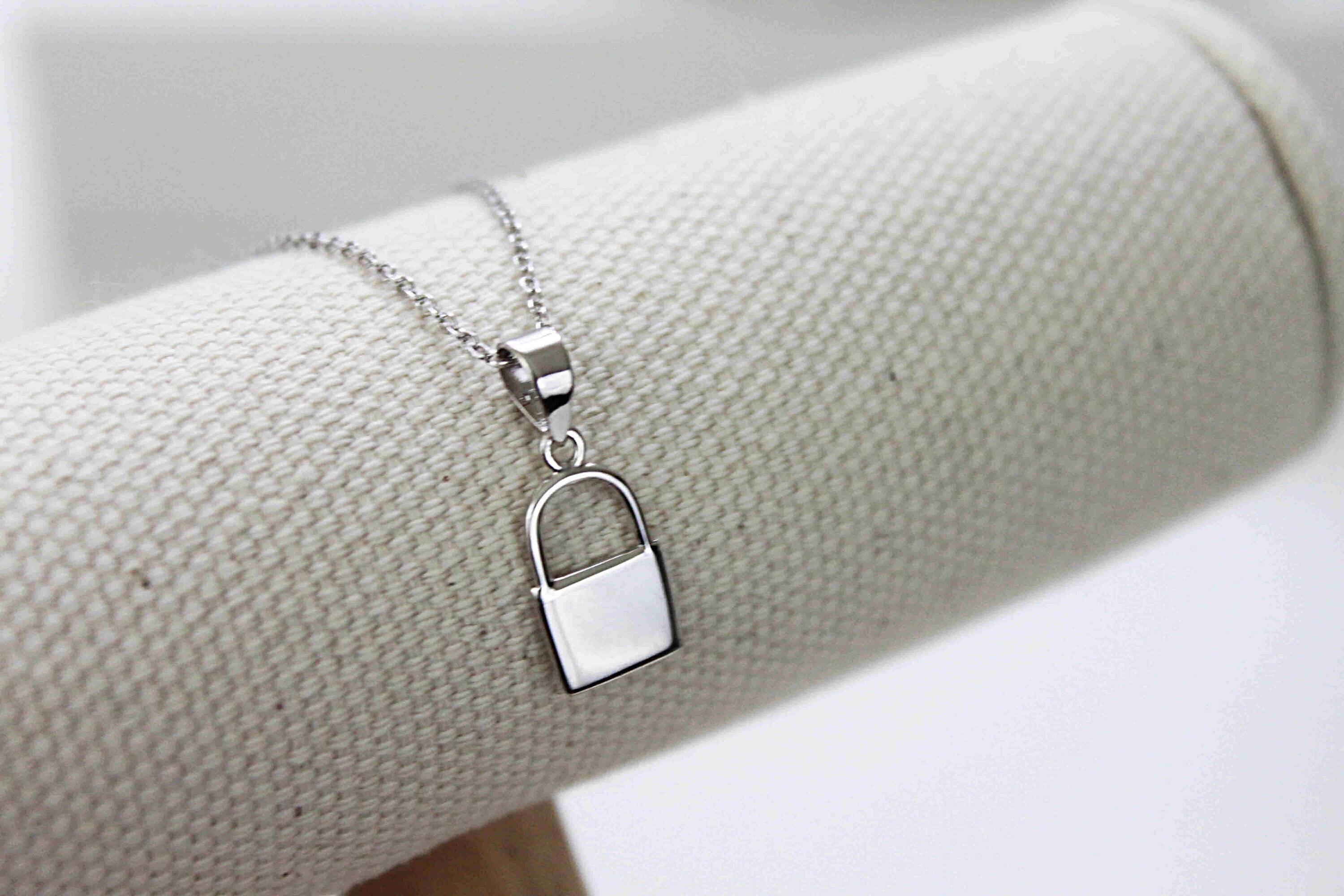 Lock Pendant Necklace Padlock Necklace | Etsy