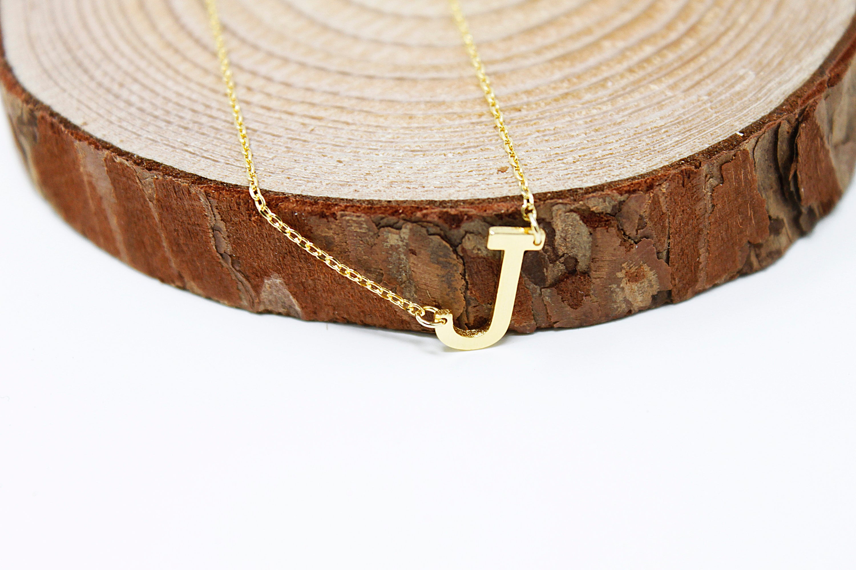 J Necklace Gold ' J ' necklace Gold Initial Necklace | Etsy