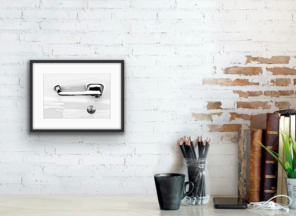 Ford Galaxie 500 Classic Car Door Handle Series Handle Fine Art Print ...