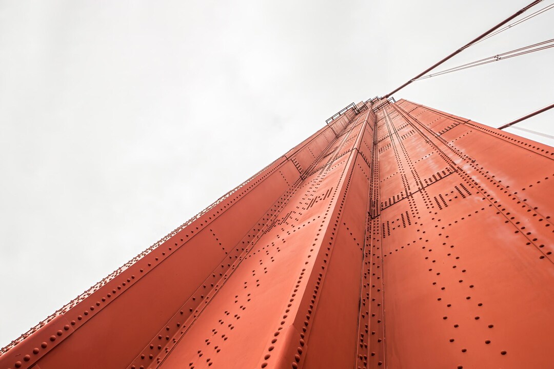 Golden Gate Bridge South Tower Urban Abstract Fine Art Photographic ...