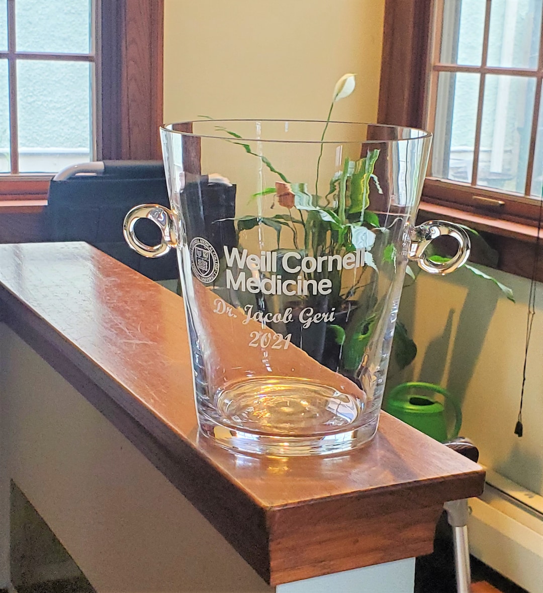 Custom Crystal Ice Bucket, 8" Tall, Personalized Engraved With Your ...