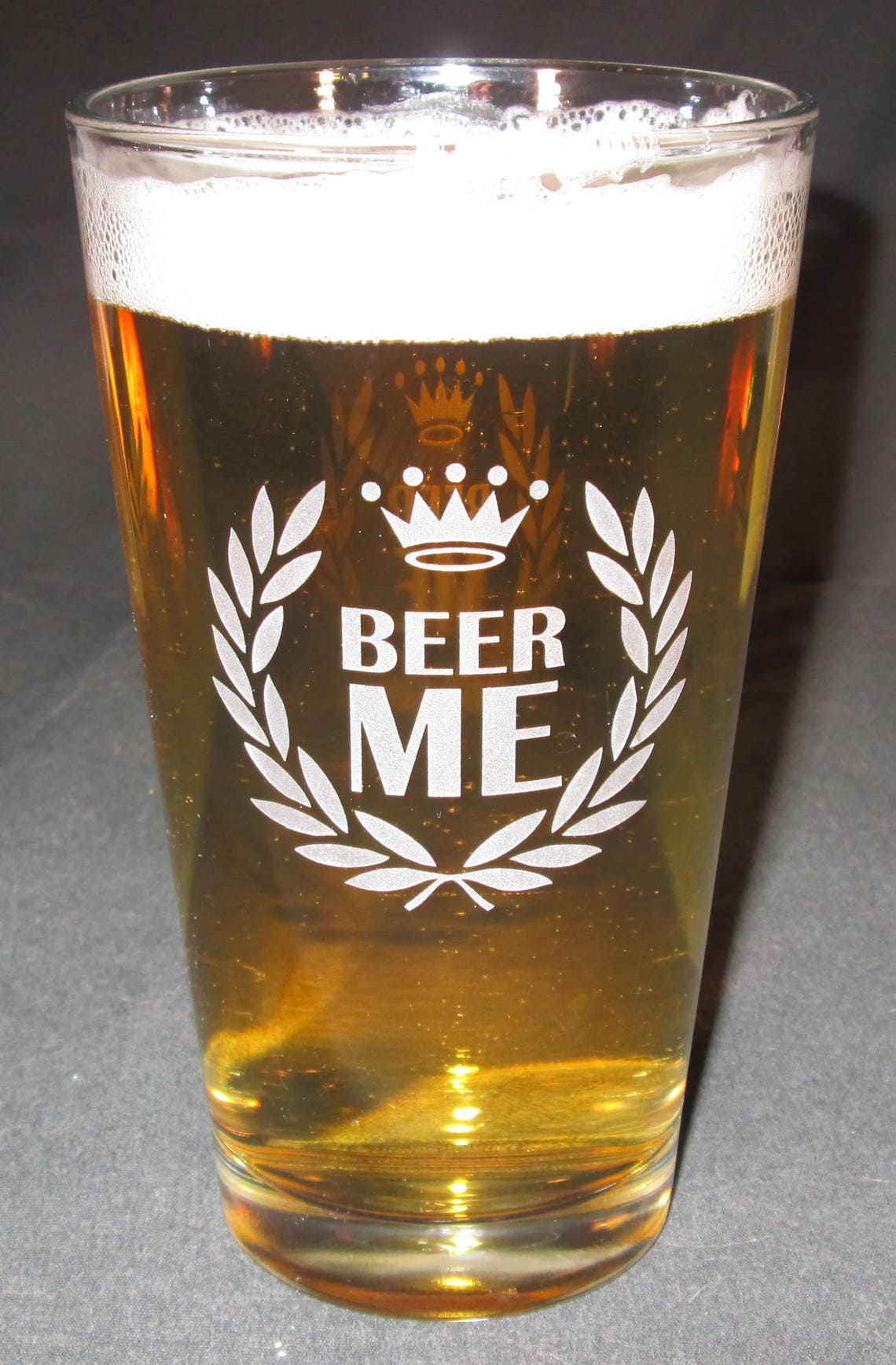 Engraved Pint Glass Personalized Pint Glass Custom Beer | Etsy