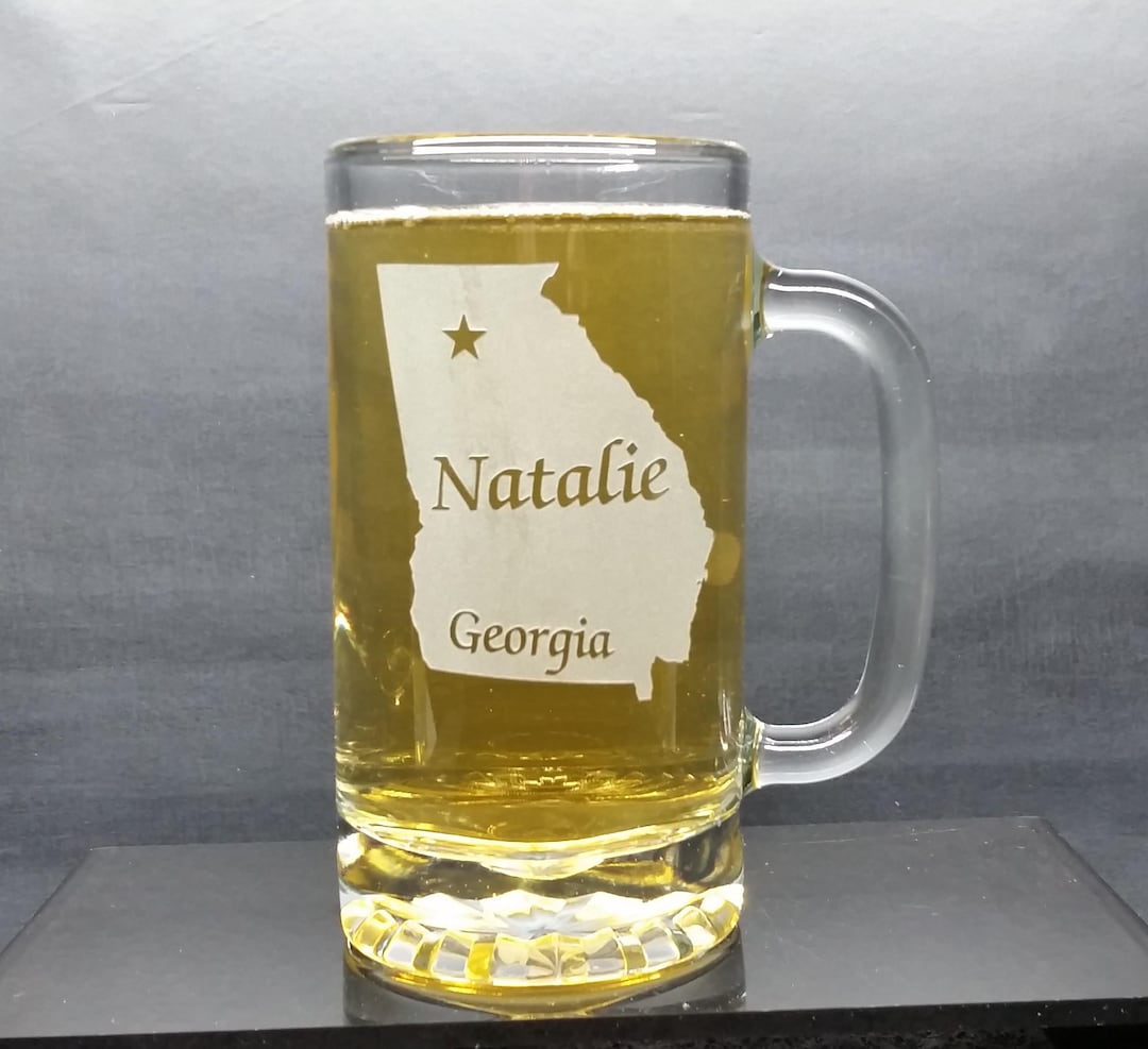 Personalized Georgia Beer Mug: Engraved Home State Gift - Etsy