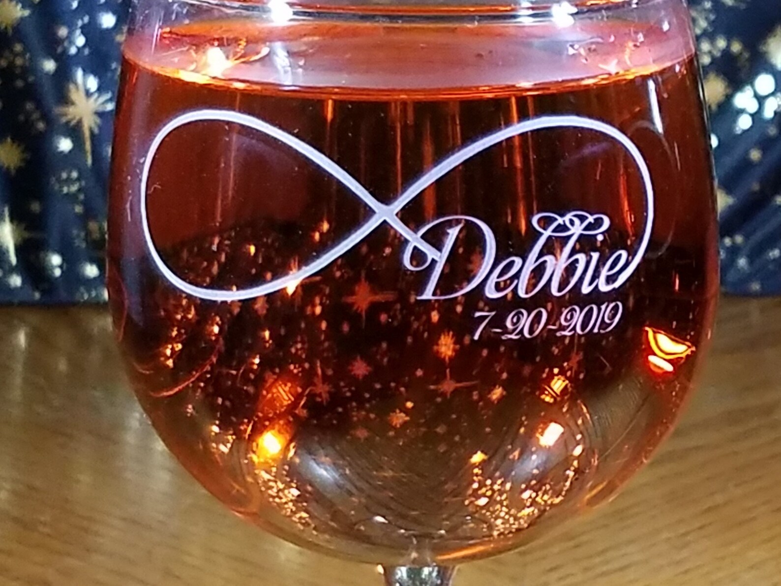 Infinity Wine Glasses Custom Engraved Balloon Wine Glass Set - Etsy