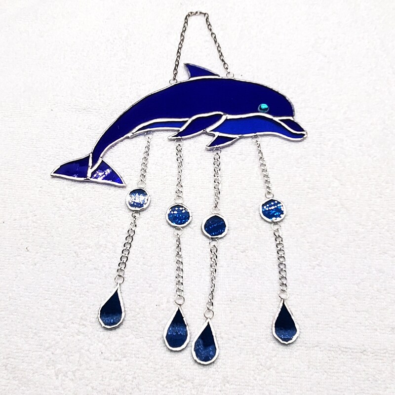 Dolphin Suncatcher - Etsy