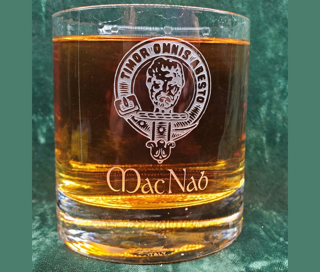 Mathieson Clan Crest Whiskey Glass Scottish Clan Crest Glass - Etsy