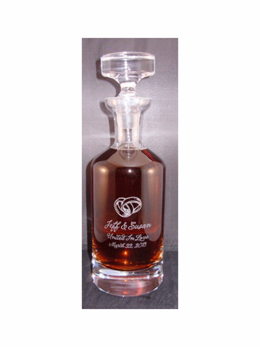 Personalized Whiskey Decanter, Engraved Whiskey Decanter, Crystal ...