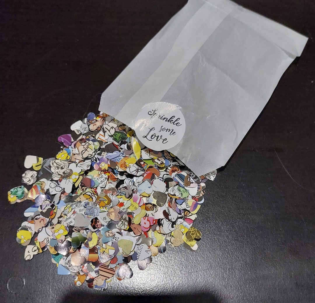 Comic Book Heart Shaped Wedding Confetti 1cm 10g - Etsy