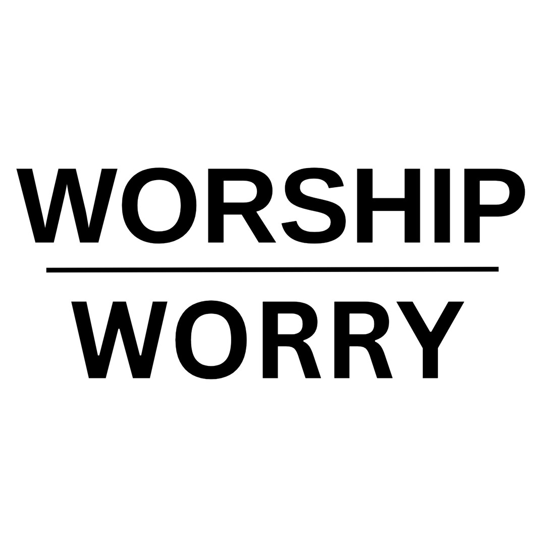 Worship Over Worry- Christian PNG for Sublimation - Etsy