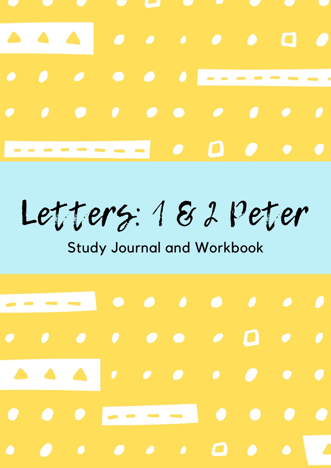 1 & 2 Peter Bible Study Journal - Etsy