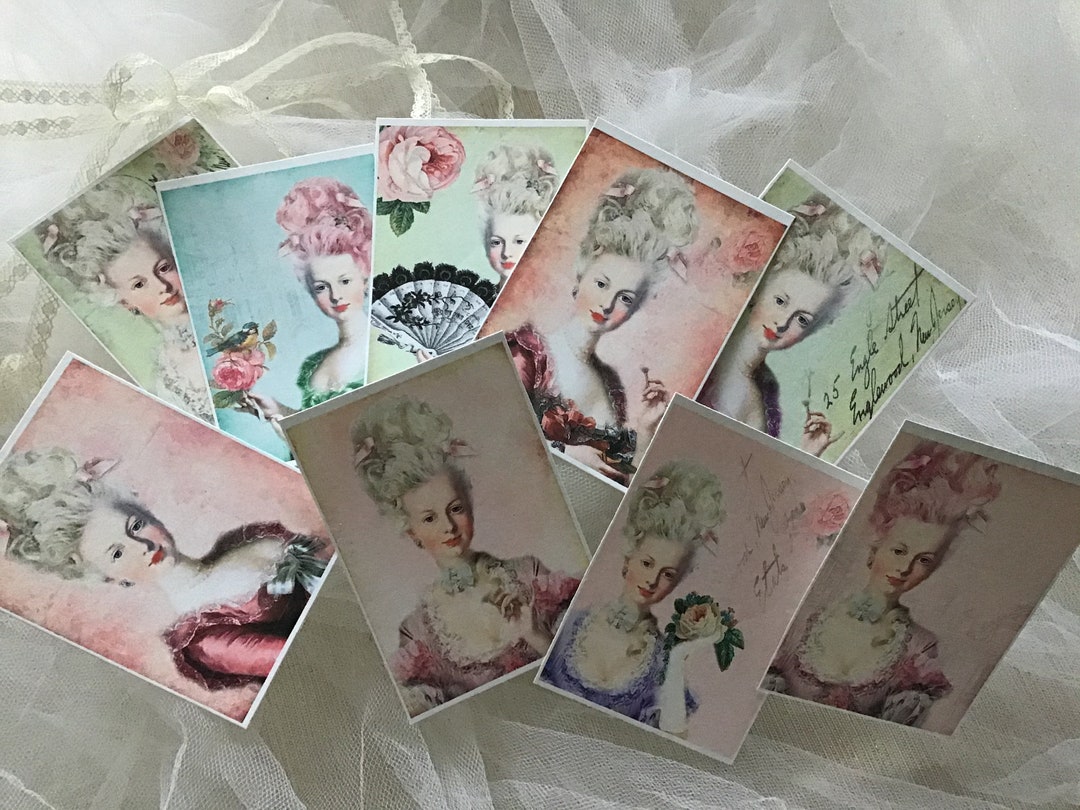 Adorable Marie Antoinette Stickers LABELS Seals 9 - Etsy