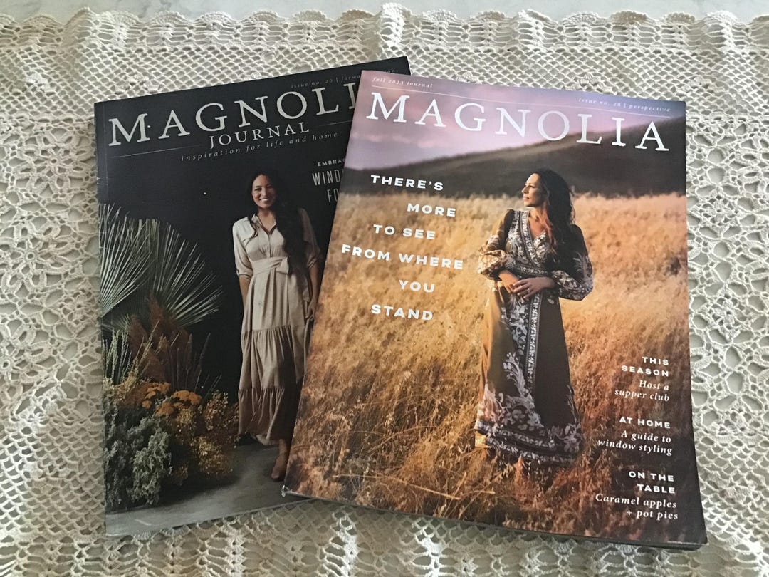 Magnolia Journal LOT of TWO Past Issues of Magnolia Journal Magazine ...