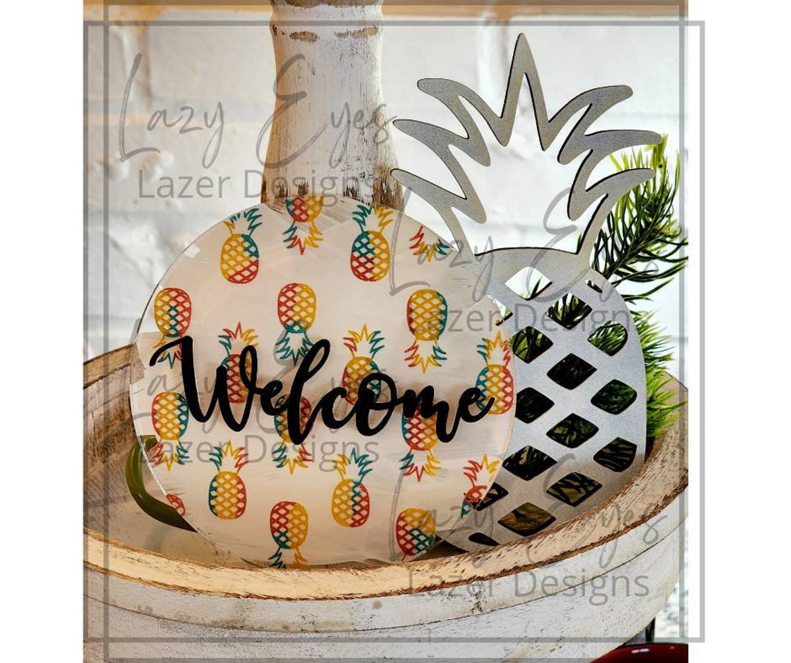 DIGITAL FILE Hello There Pineapple Svg Pdf Digital Download - Etsy